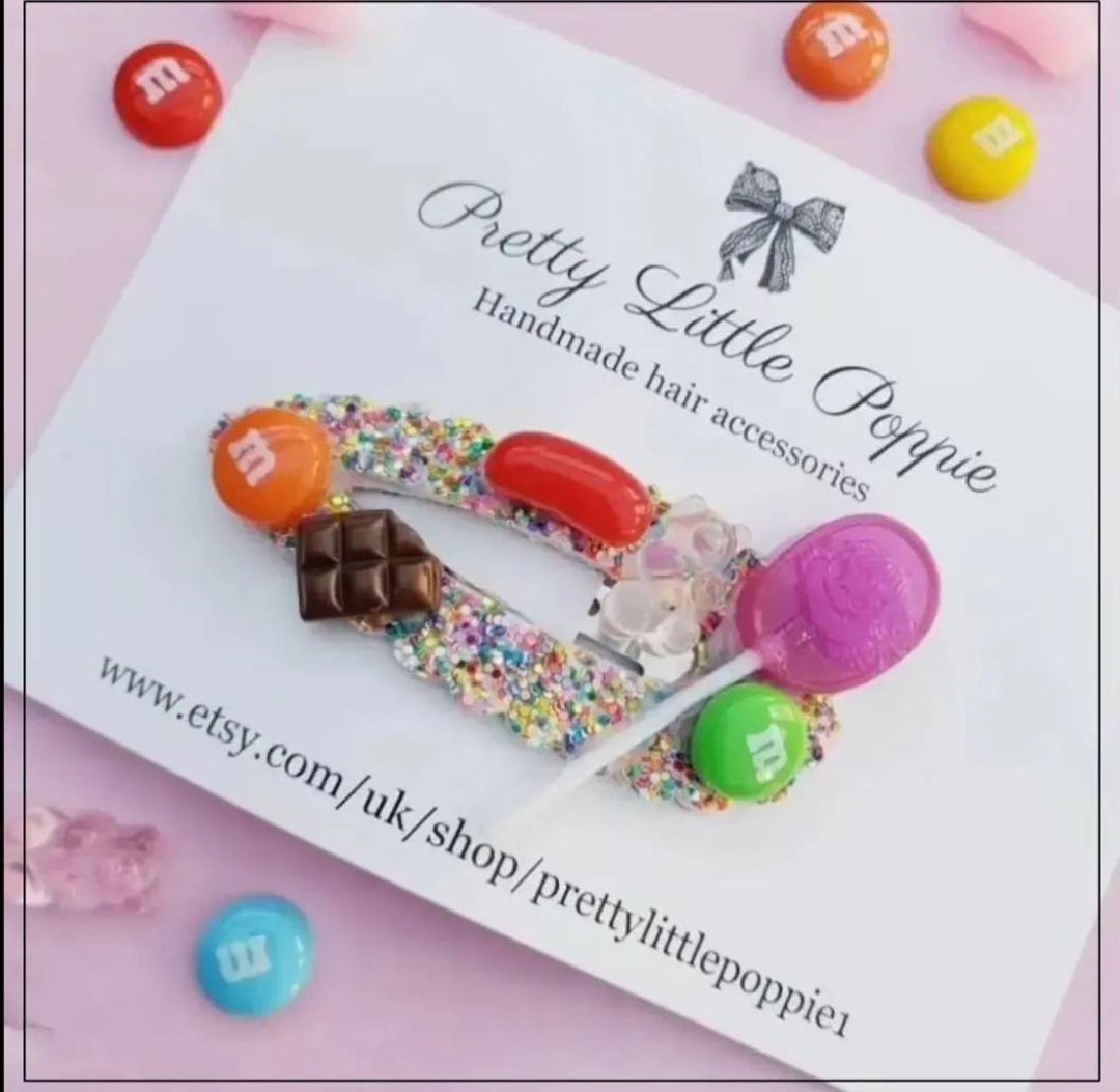 Candy Girl Jumbo Snap Clip Sweets - Etsy
