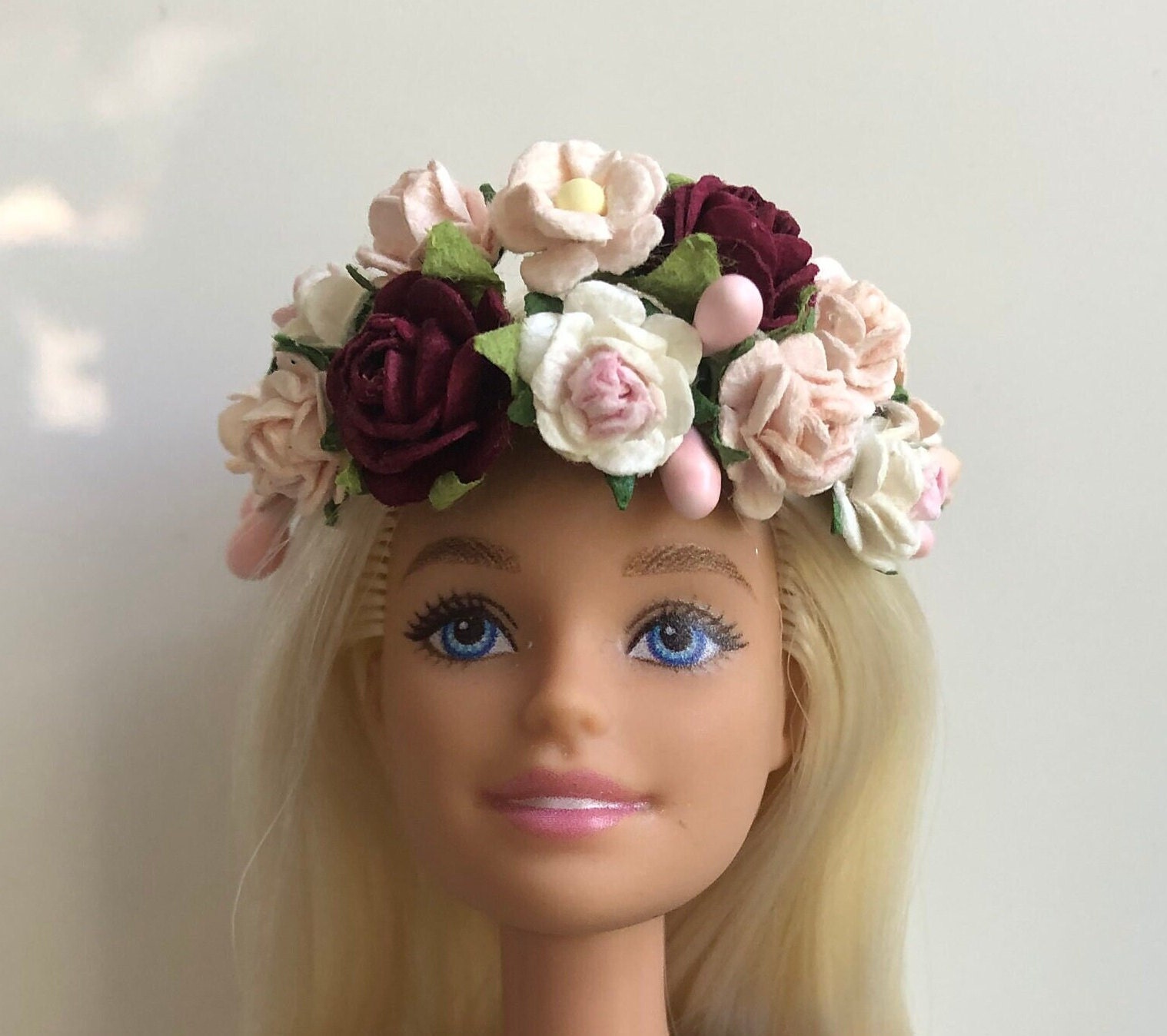 Doll Flower Crown, Victorian Style Fashion Doll Attribute, Cute ...