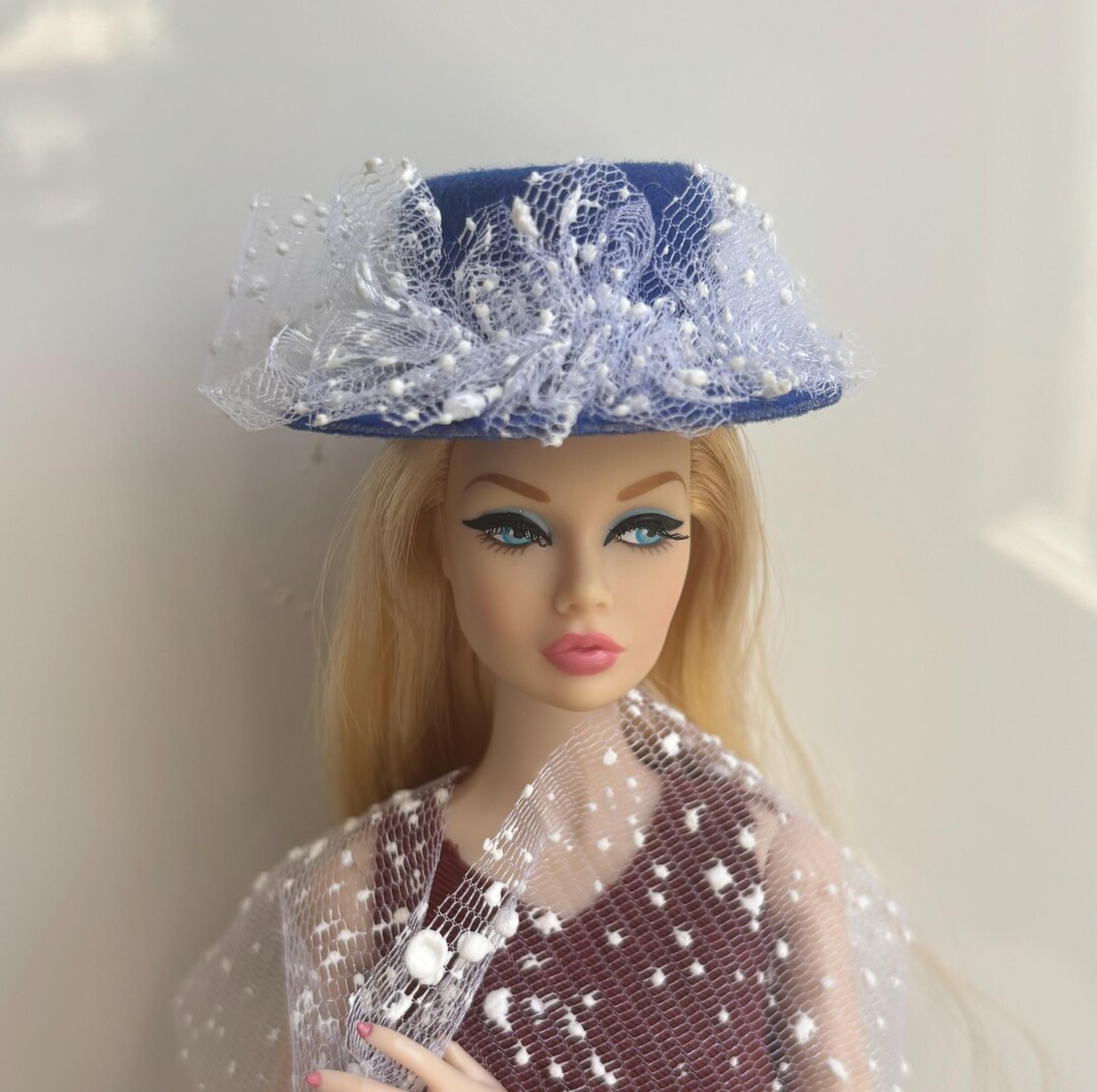 Derby Hat for Doll, Fashion Doll Hat, Decorated Miniature Headpiece ...