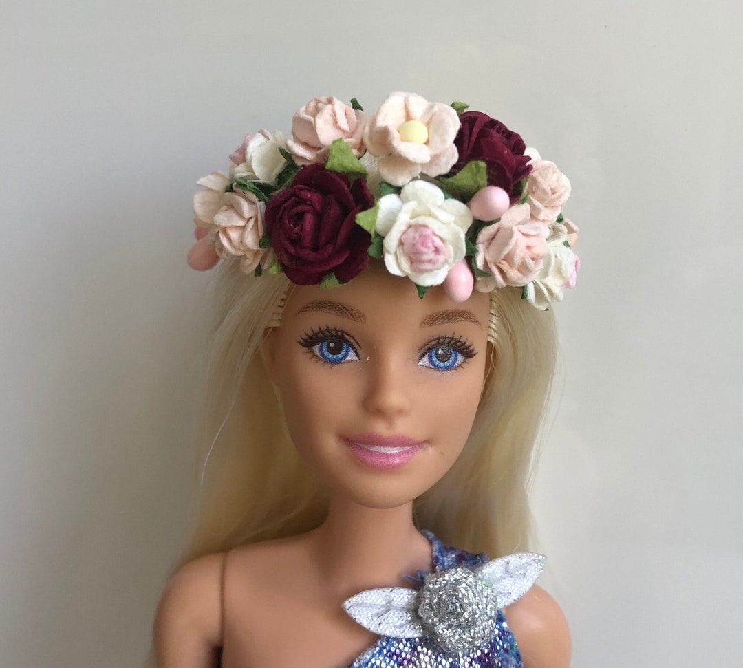 Doll Flower Crown, Victorian Style Fashion Doll Attribute, Cute ...