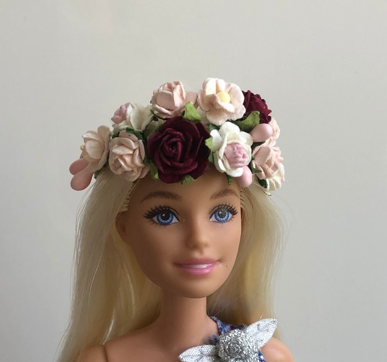 Doll Flower Crown, Victorian Style Fashion Doll Attribute, Cute ...