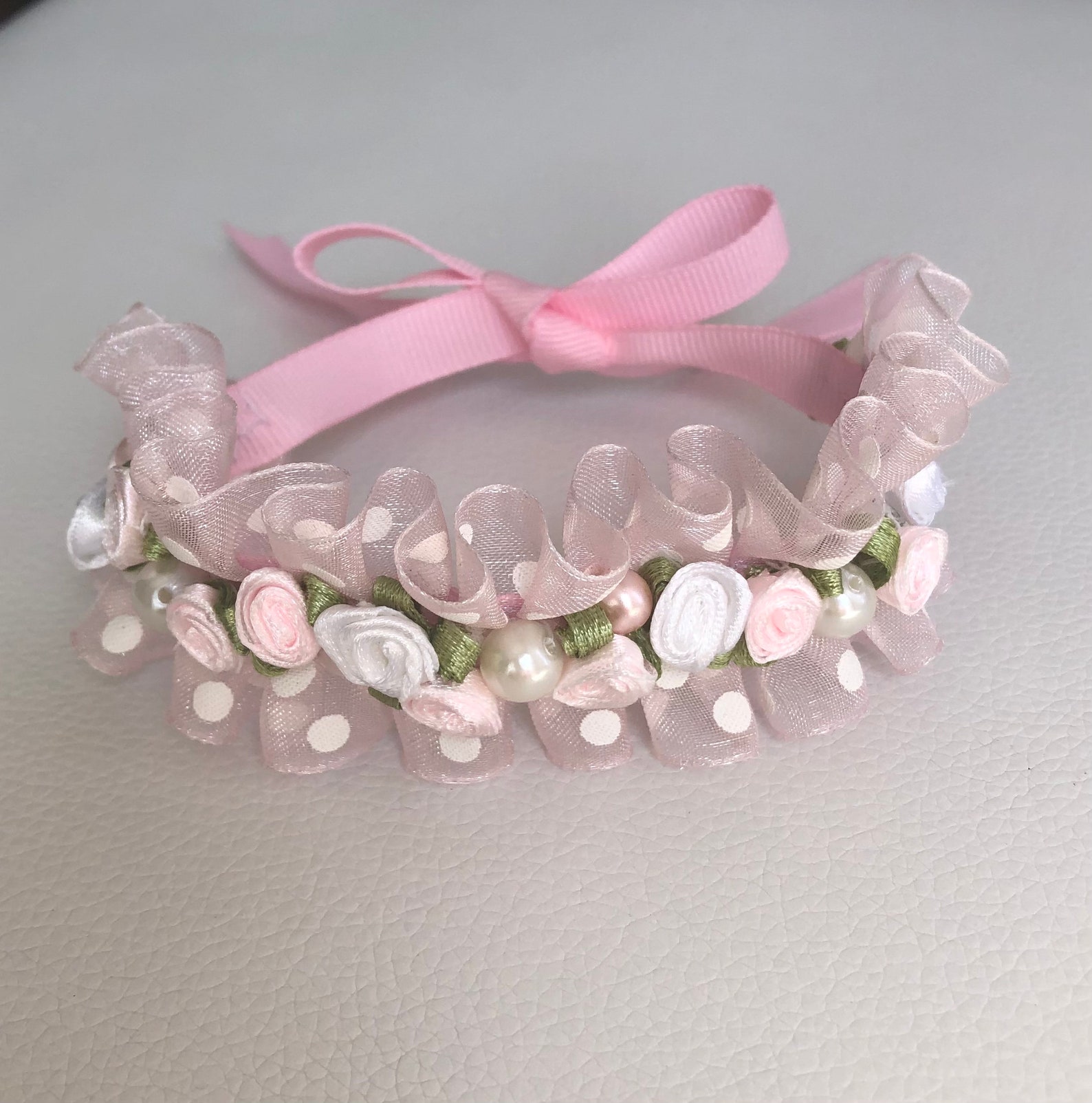 Pink Ballerina Bun Wrap Flower Girl Hairpiece Ballet Hair - Etsy