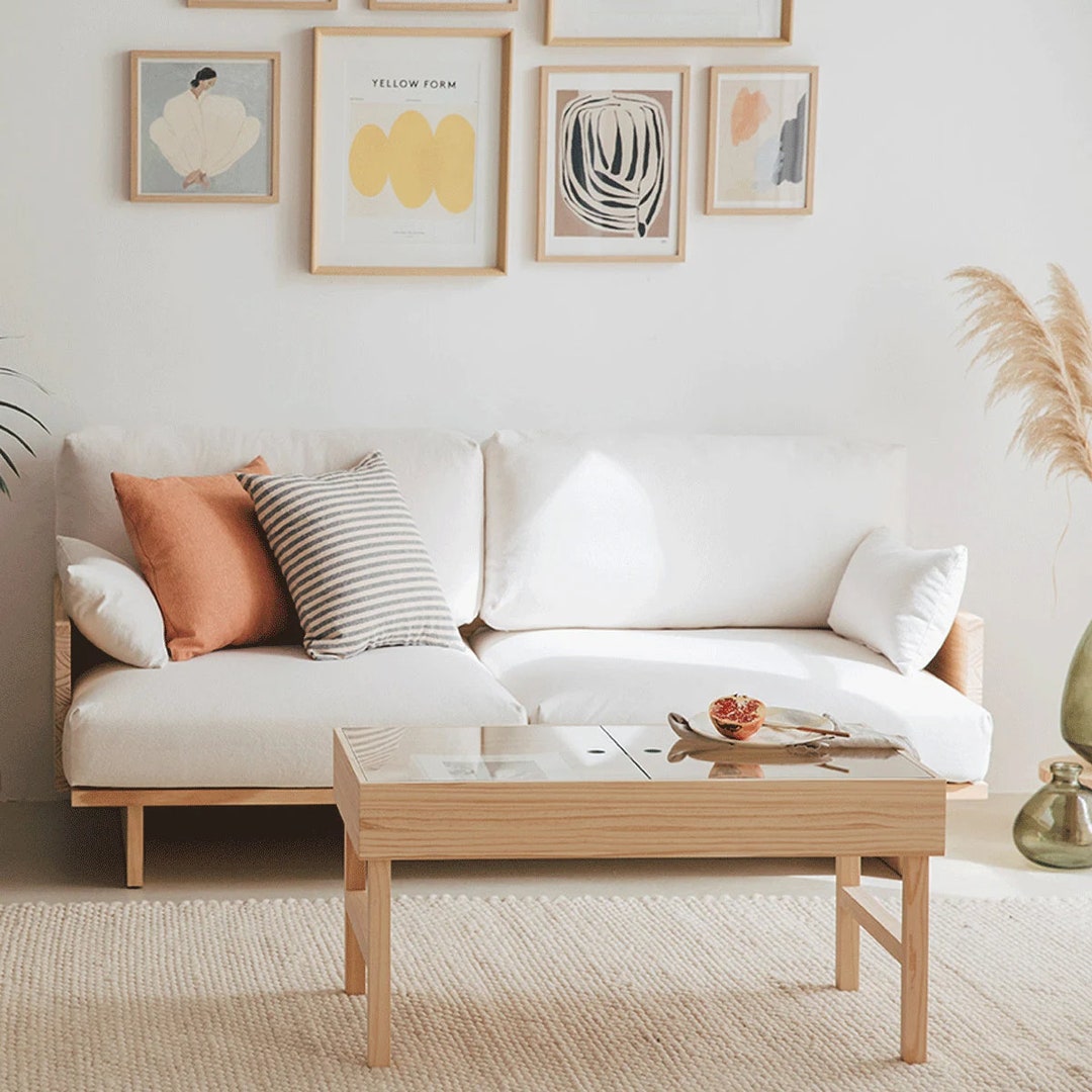 Mistral is a Natural Solid Wood Sofa. - Etsy Australia
