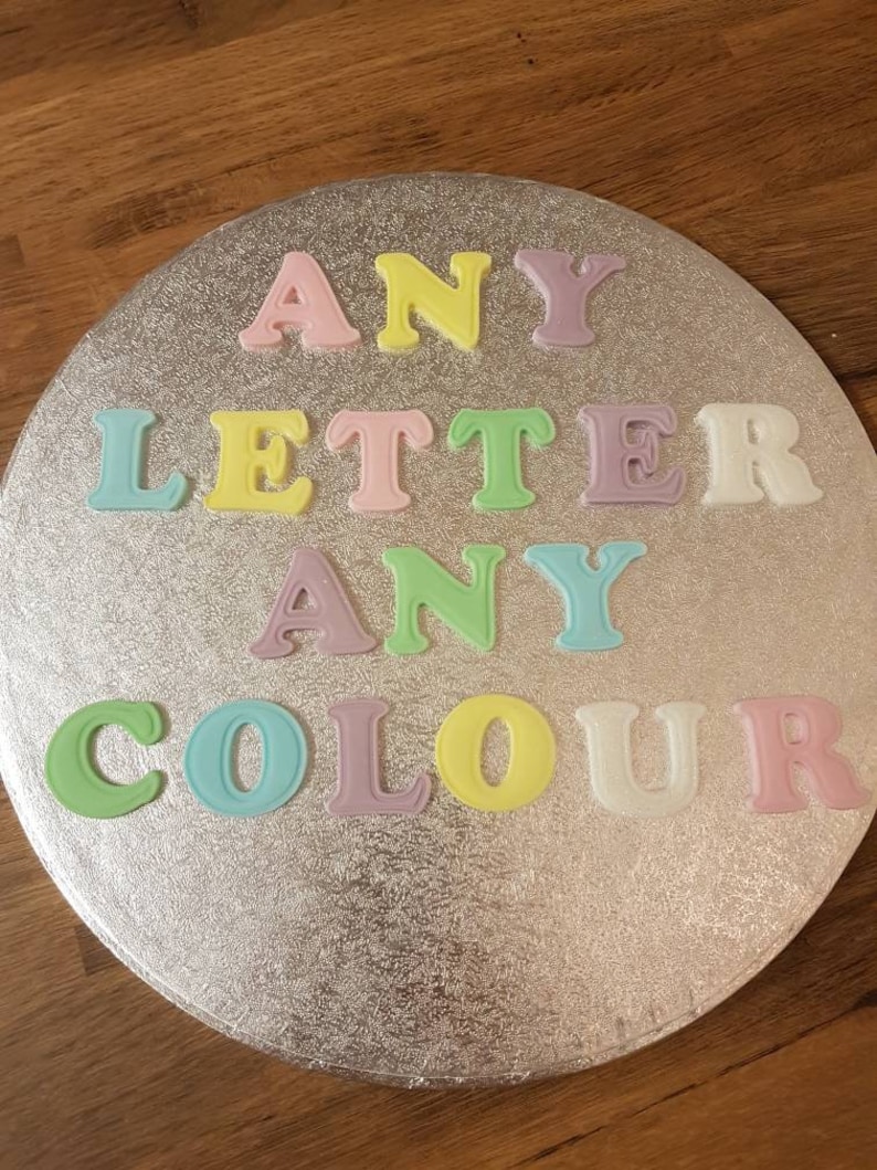 SUGAR LETTERS. Edible. Personalised. - Etsy UK