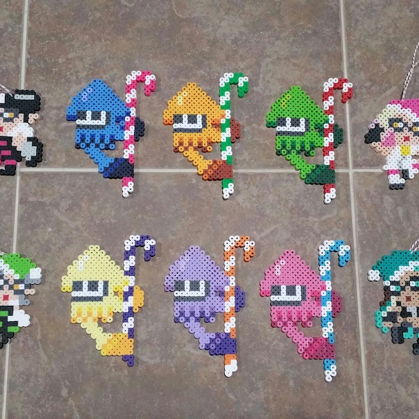 Perler Bead Christmas Ornaments - Etsy