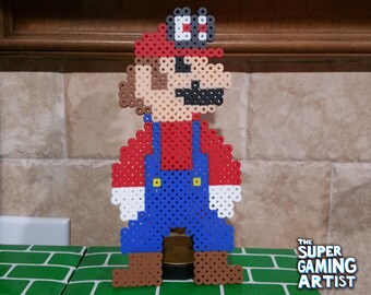 Meowser Custom Made Mario Perler 8-bit Perler Bead Art | Etsy