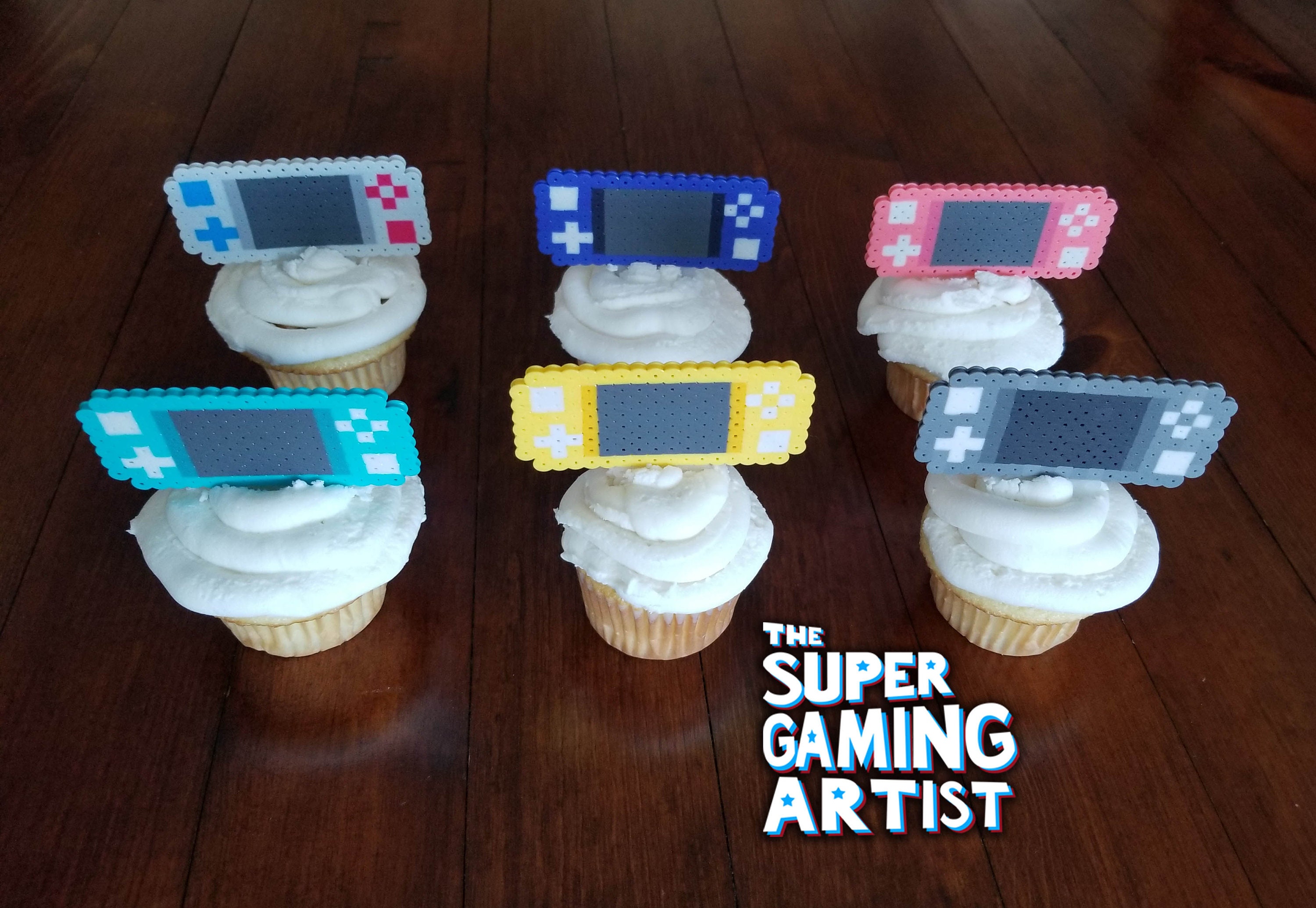 Nintendo Switch Lite Perler Cupcake Toppers: Gamer Party Decoration - Etsy