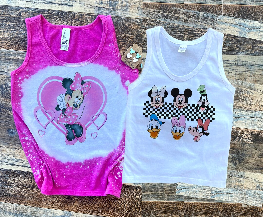 Summer Donald Mickey Tank, Girls Minnie Tank Top, Minnie Mouse Pink ...