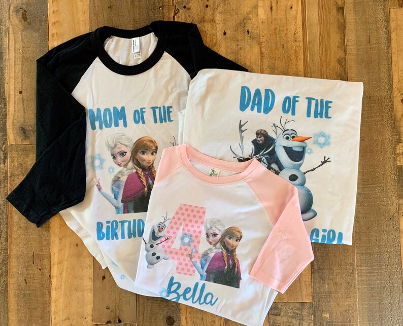 Girls Frozen Birthday Shirt Boys Frozen Shirt Frozen Movie | Etsy
