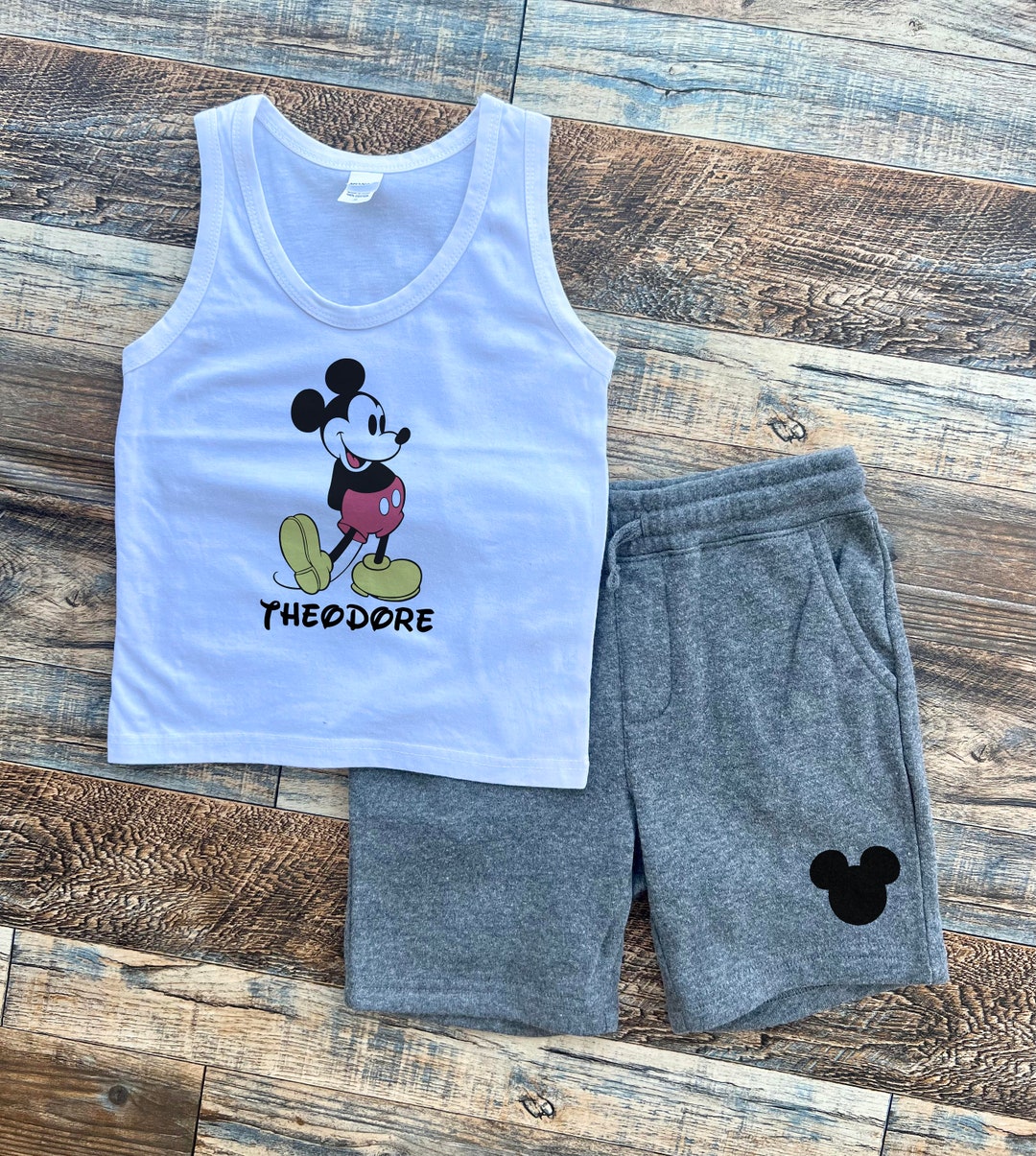 Kids Mickey Tank Top Set, Disney Boys Tank Top, Mickey Summer Set Tank ...