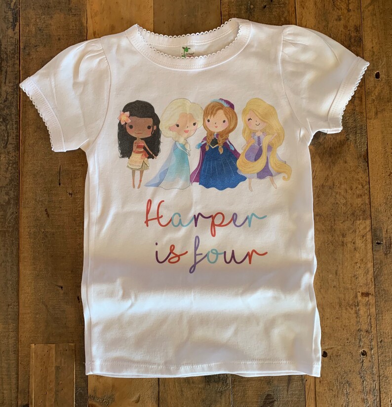 Princess Birthday Shirt Disneyland Princess Girls Shirt - Etsy