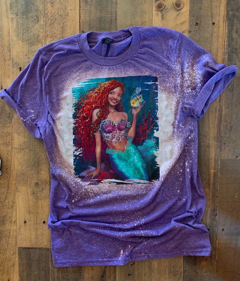Little Mermaid Ariel Shirt Princess Mermaid Shirt Black - Etsy