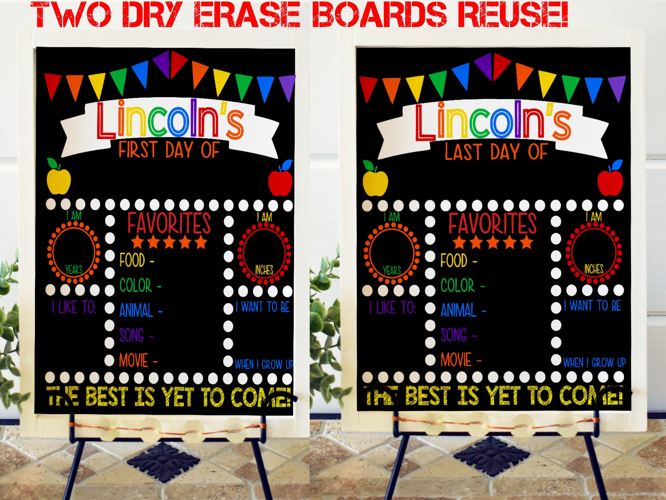 Girl Back to School Board, Girls Back to School Board, Last Day of ...