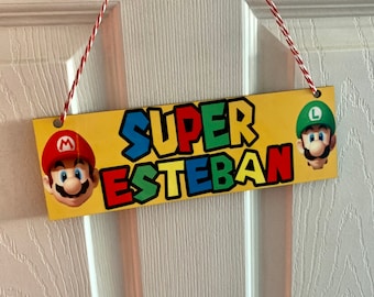 Super Mario Sign - Etsy