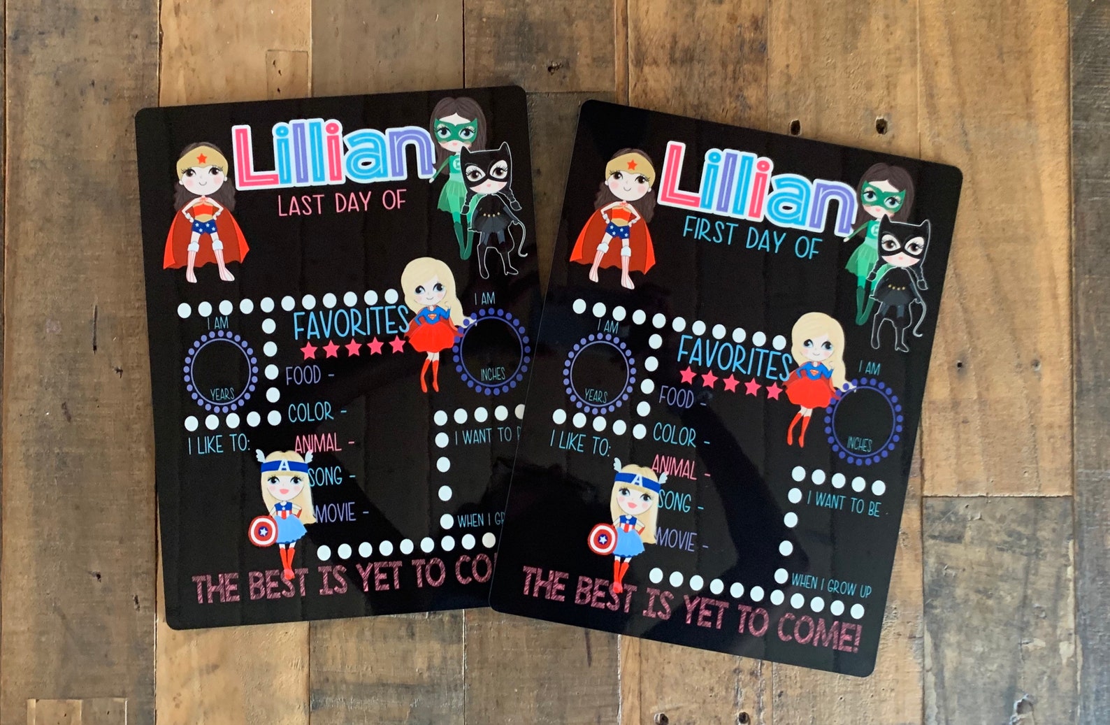 Girl Back to School Board, Girls Back to School Board, Last Day of ...