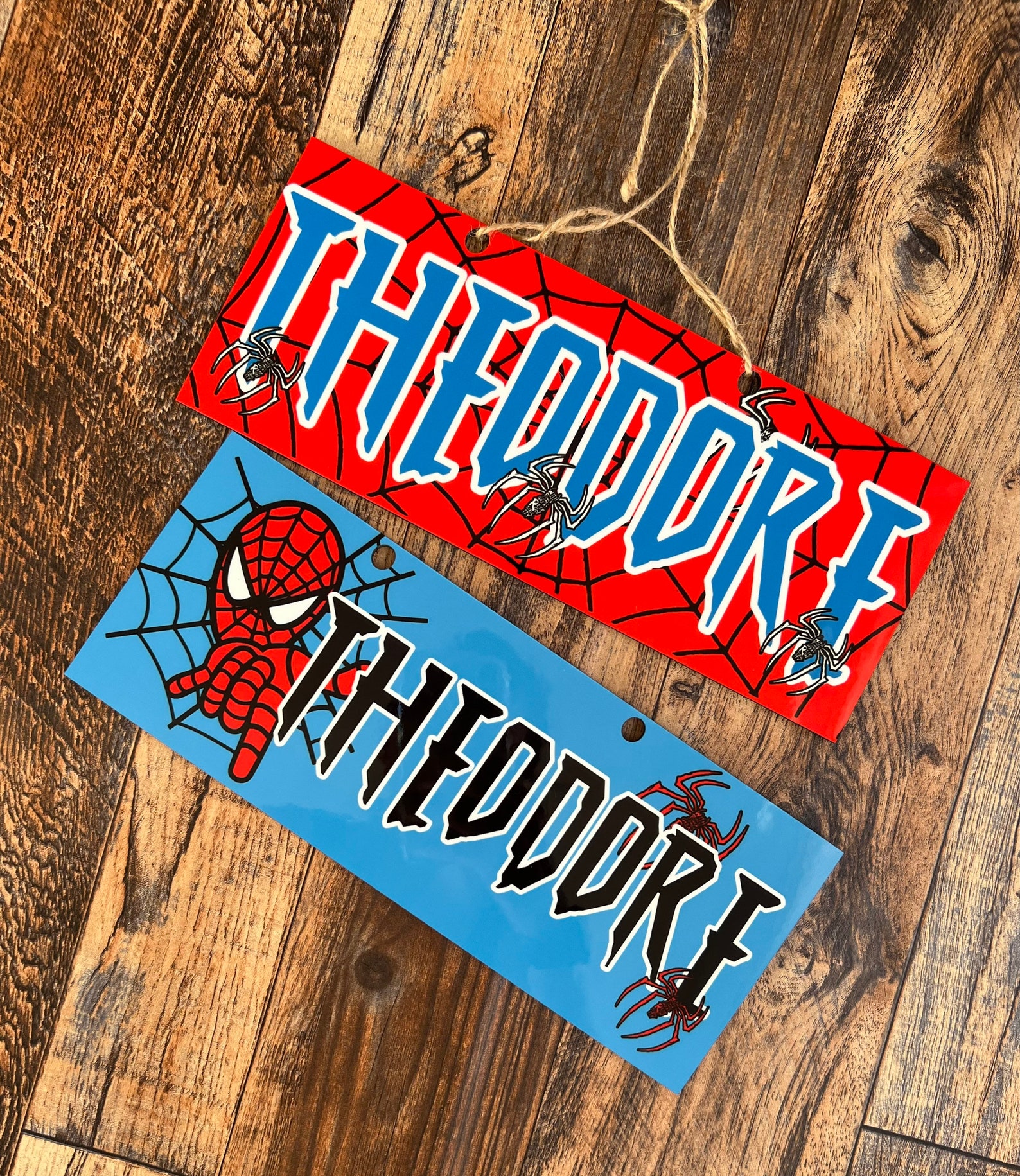 Spider Door Hang Boys Spider Wall Art Spider Man Wall Hang - Etsy