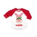 Personalized Christmas Raglan Kids Custom Santa Shirt - Etsy