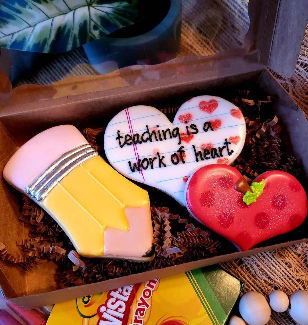 Teacher Appreciation Cookie Gift Set, Back to School, End of School ...