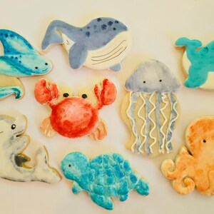Under the Sea, Sealife, Marine Life, Sea Animals Cookie Set, Birthday ...