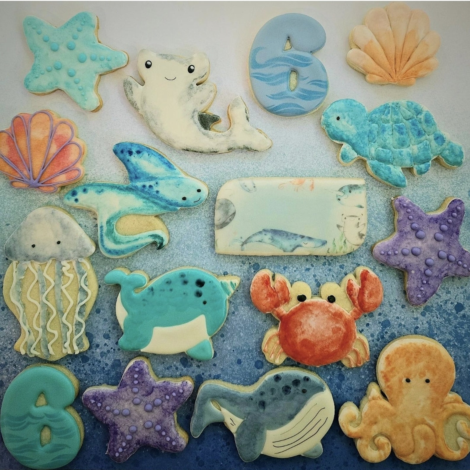 Under the Sea, Sealife, Marine Life, Sea Animals Cookie Set, Birthday ...