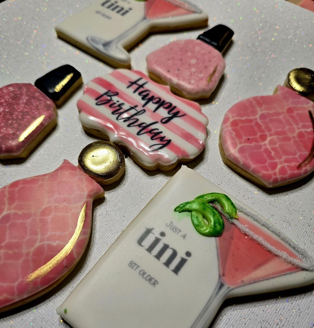 Happy Birthday, Just a Tini Bit Older, Sugar Cookie Gift Set - Etsy