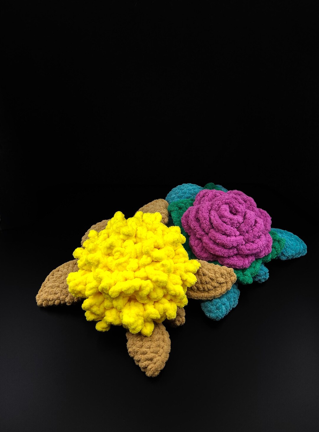 Amigurumi Plush Turtle. Big Eyes Turtle. Flower Turtle - Etsy