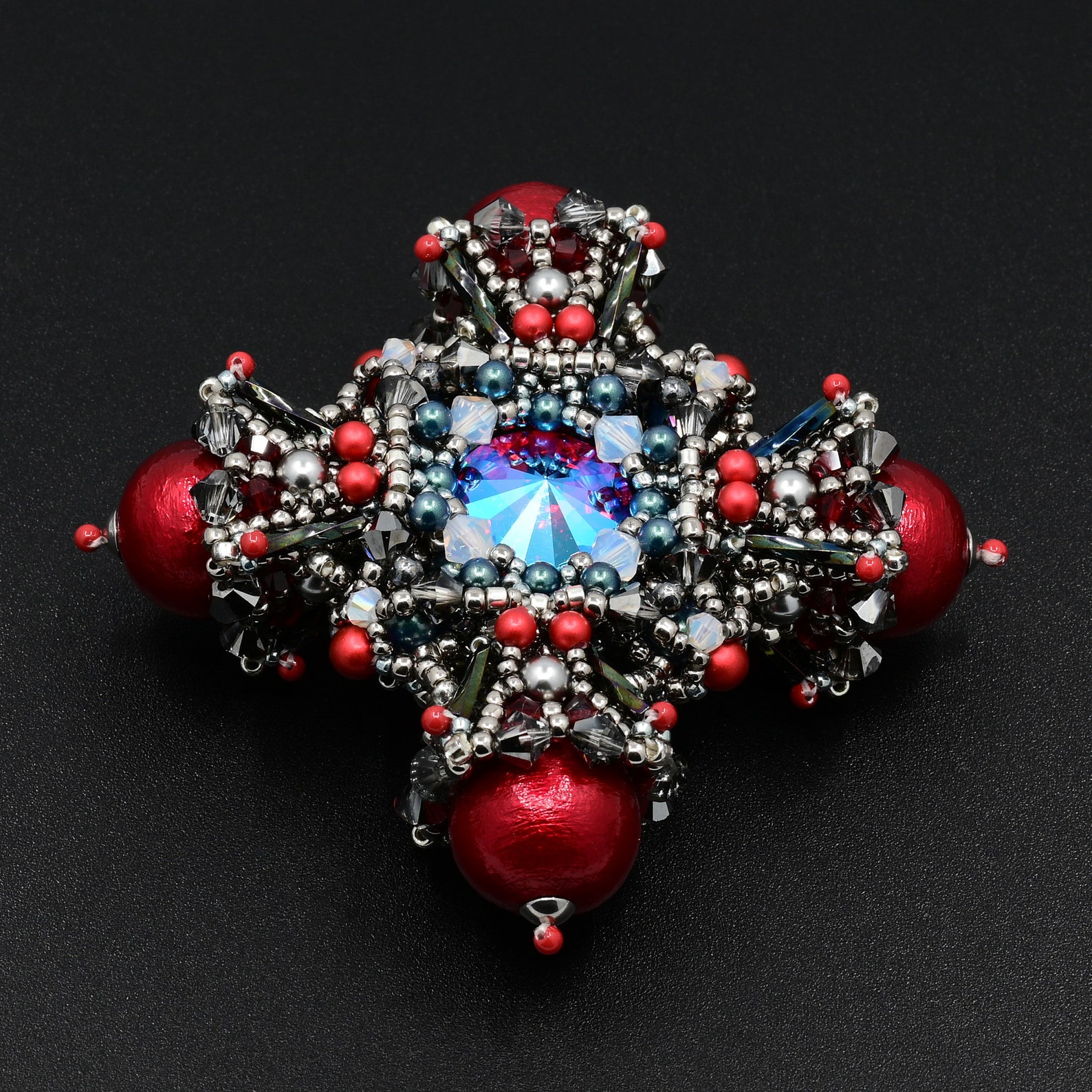 Beaded Medal Brooch. Handmade Order Brooch. Brooch Pin. Beaded Jewelry ...