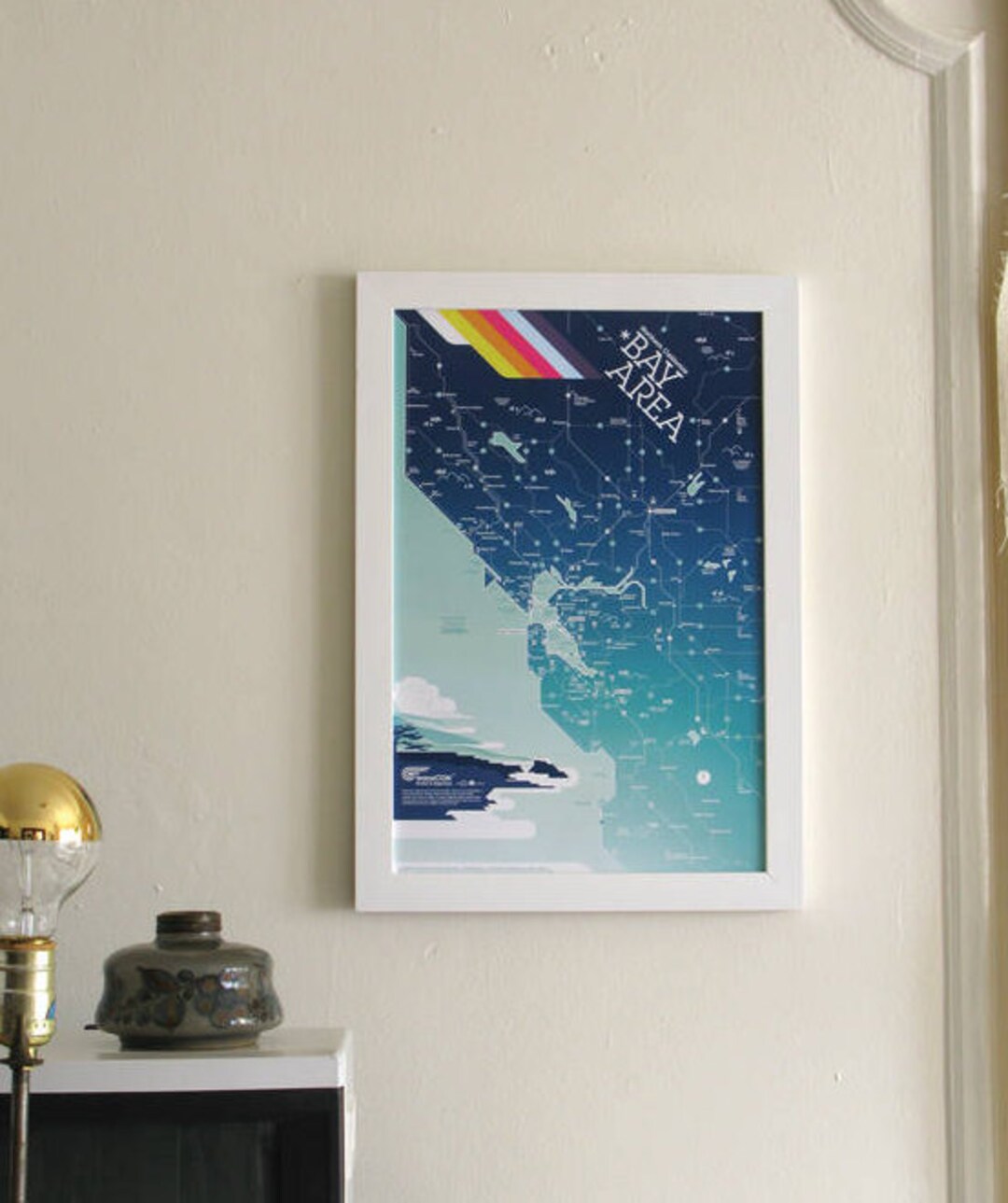 Transcon Maps: BAY AREA - Etsy