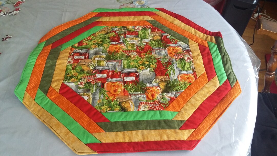 Bright Canned Fruit and Vegetable Table Topper - Etsy