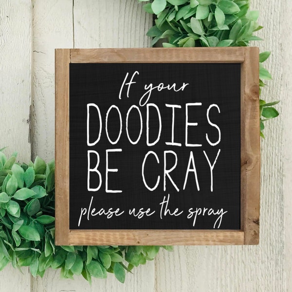 Please Spray Bathroom Sign - Etsy