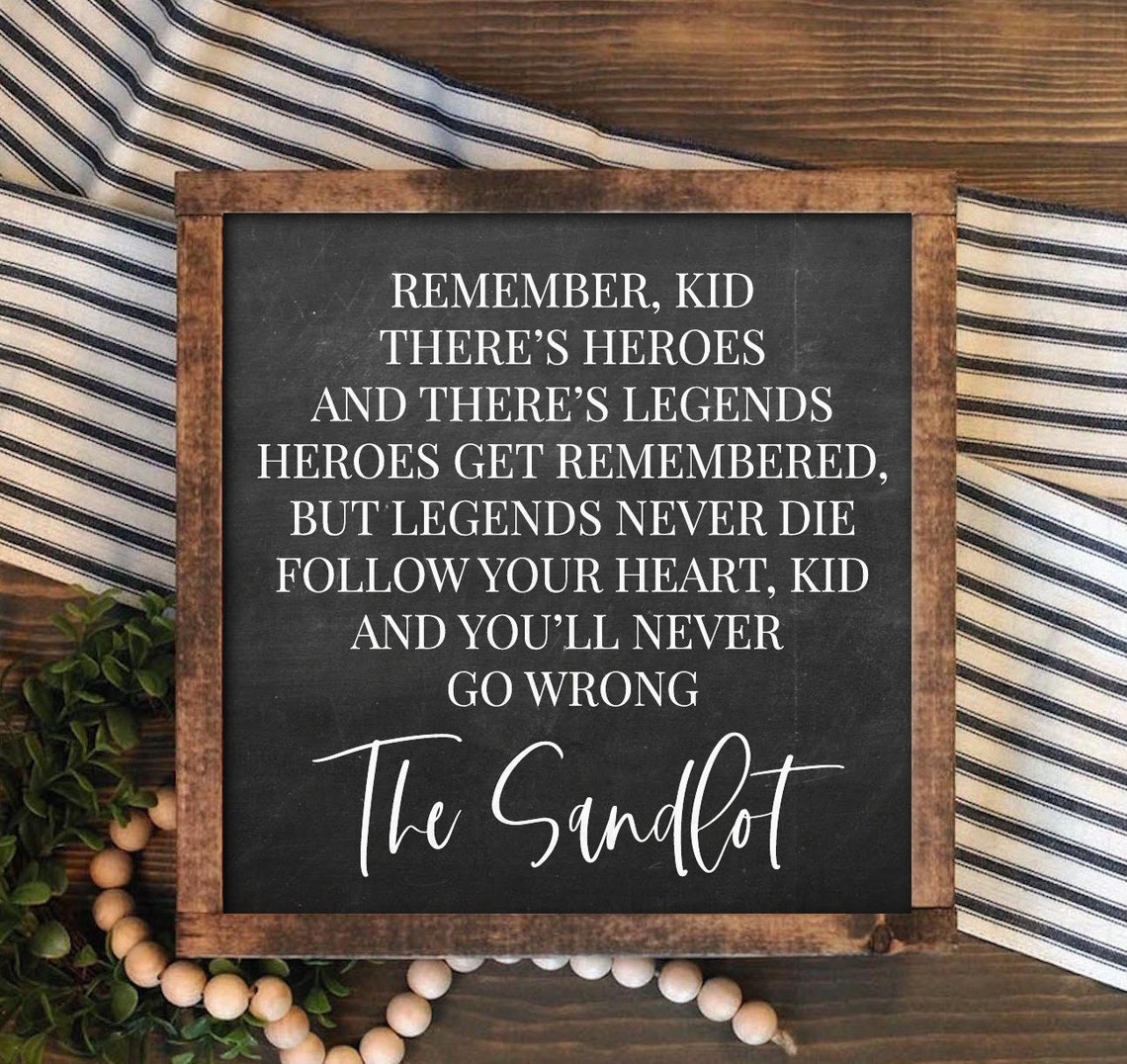 The Sandlot Sign Wooden Home Decor House Warming Gift - Etsy