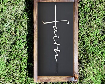 Wood Faith Sign - Etsy