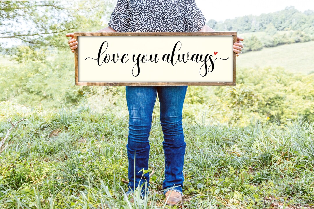Bedroom Wall Decor Master Bedroom Sign Love You Always Sign Wood Signs ...