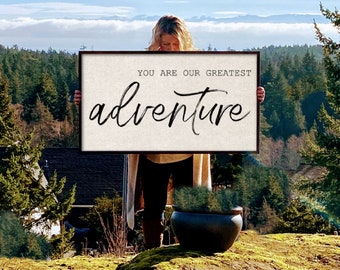 Our Greatest Adventure Sign - Etsy