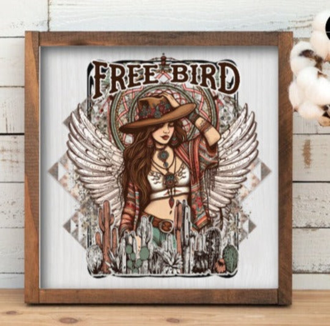 Rustic Wooden Framed Bird Decor Choose From or Farmhouse Free Bird ...