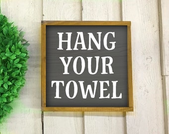Bathroom Guest Towel Sign - Etsy