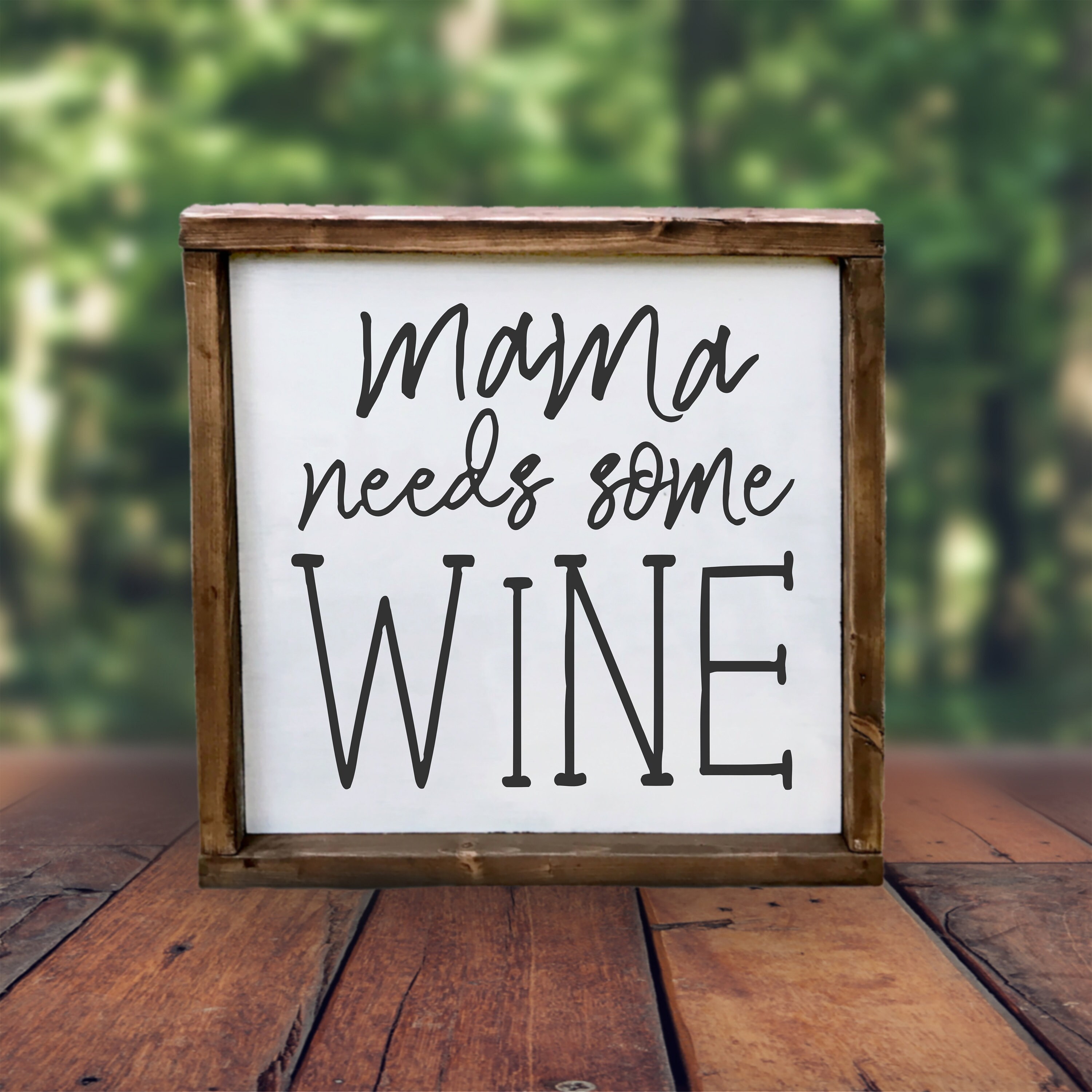Wine Sign Mama Needs Some Wine Farmhouse Sign Cute - Etsy UK