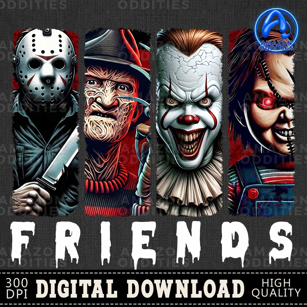 Scary Halloween Gift Png, Friends Horror Png, Halloween Horror Png ...