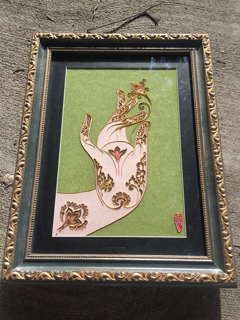 Flower Sermon 佛手拈花 2018-2-R-001 Buddhist Art Buddha Art - Etsy