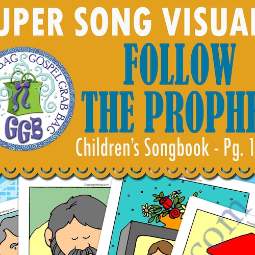 Follow the Prophet Visuals Matching Game lds Primary Song - Etsy