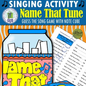 Primary Music Singing Activity, “name That Tune” Guess the Song Game ...