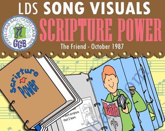 Primary Song Scripture Power Printables - Etsy