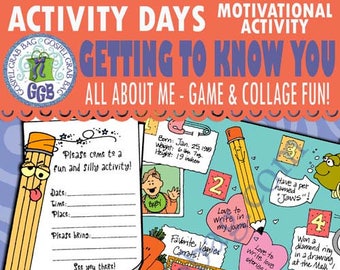 Activity Days Motivational Activity: Theme getting to - Etsy