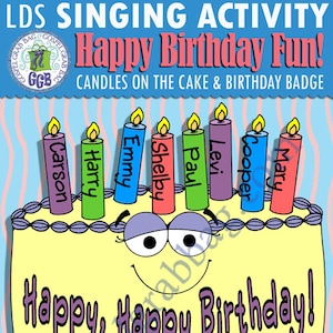 Primary Music Singing Activity, "happy Birthday – Light the Cake" With ...