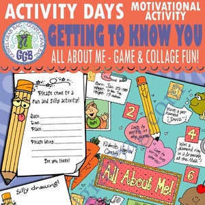 Activity Days Motivational Activity: Theme getting to Know You All ...