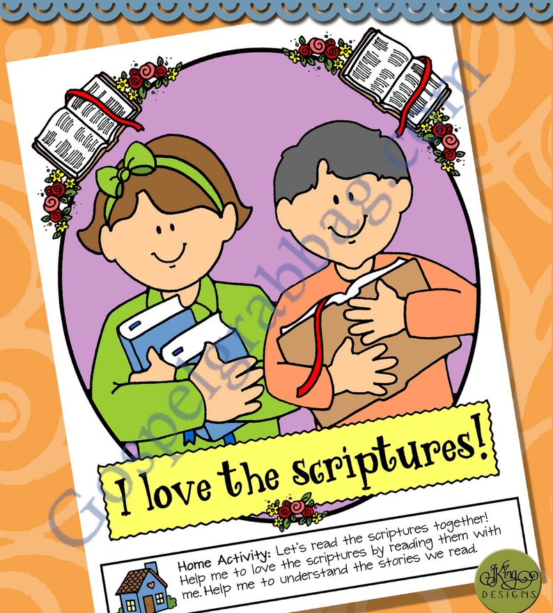 Little LESSON LIFESAVERS I Love the Scriptures! Poster or Coloring Page ...