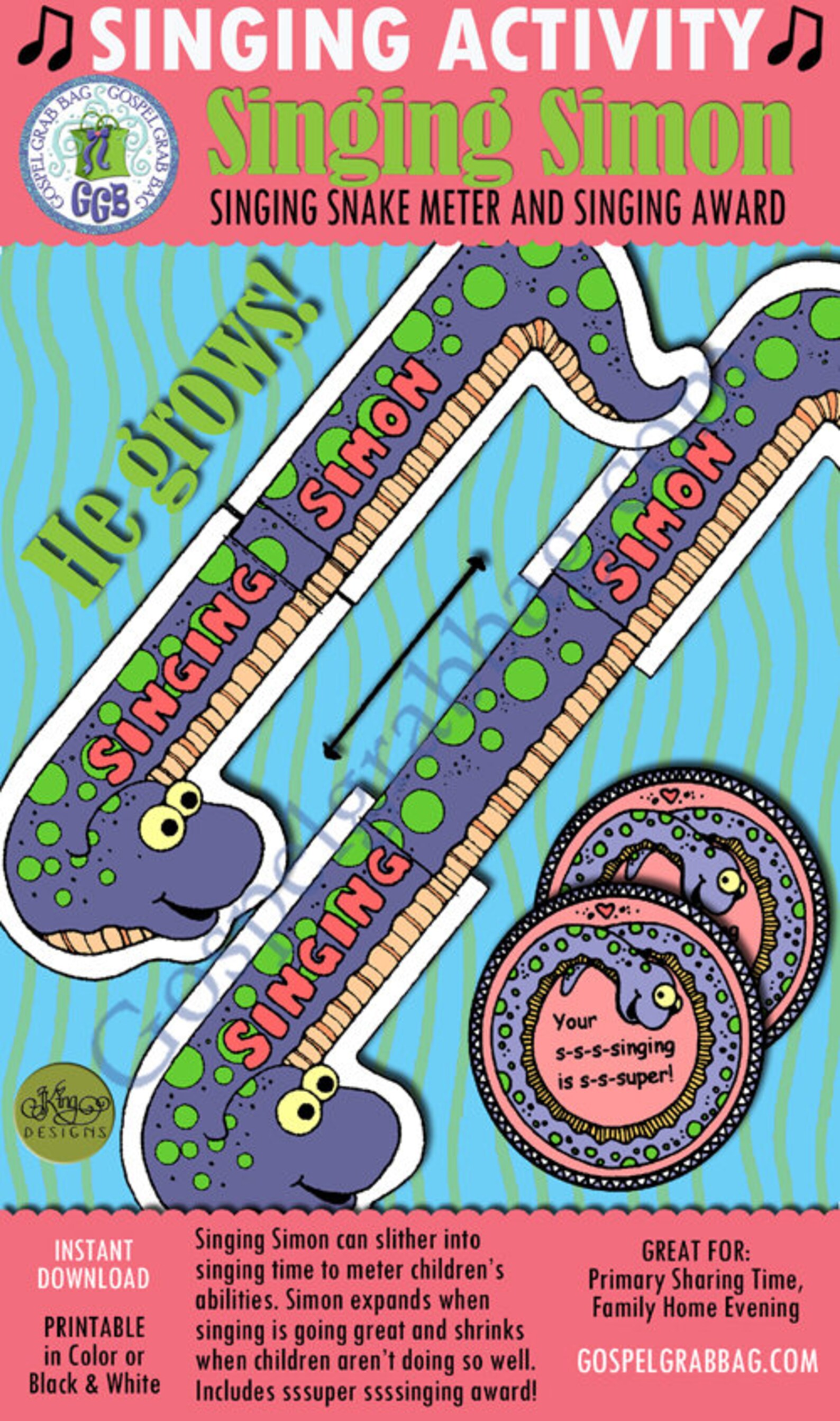 Primary Music Singing Activity, singing Simon Singing Meter/commands ...