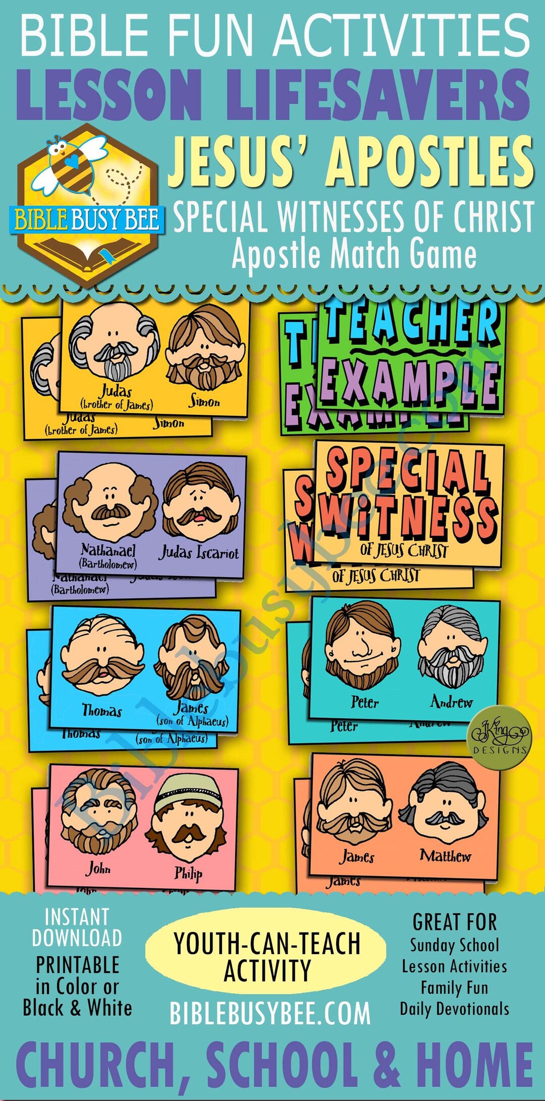 APOSTLES Apostles Were Special Witnesses of Jesus - Match Game - LESSON ...