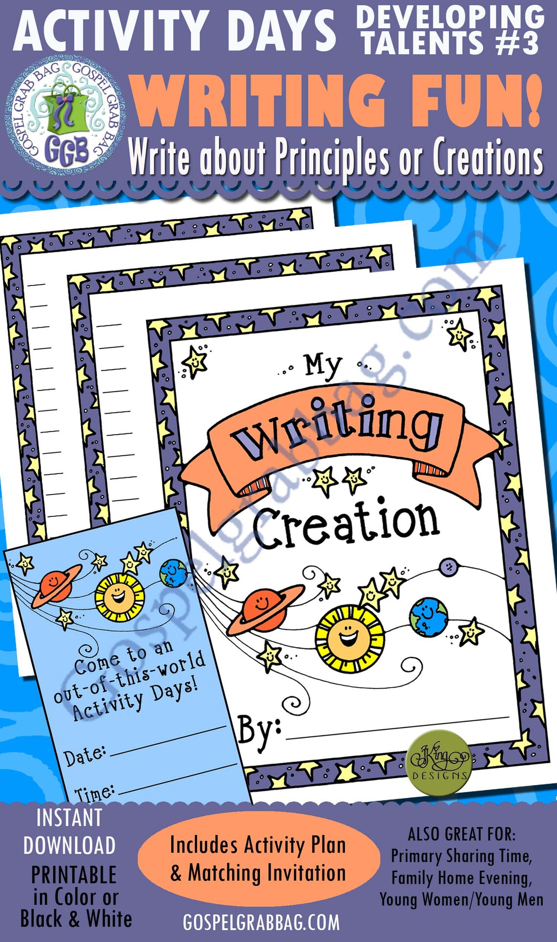 Activity Days Developing Talents Goal 3 out-of-this - Etsy