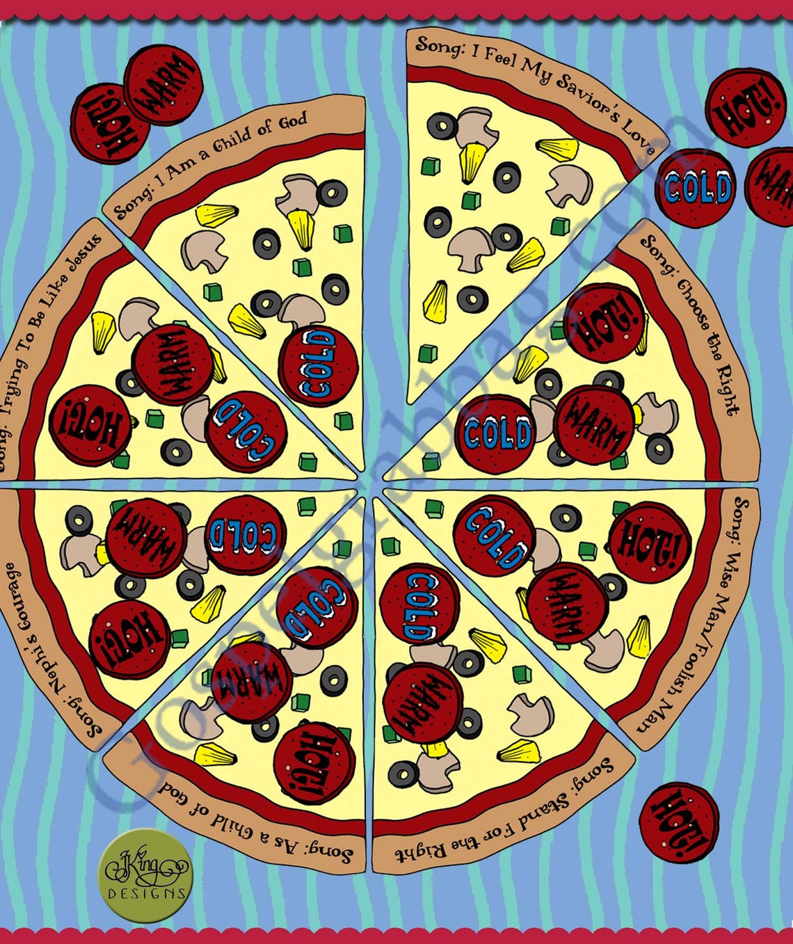 Primary Music Singing Activity, “sing for a Slice” – Pizza Pick-a-song ...